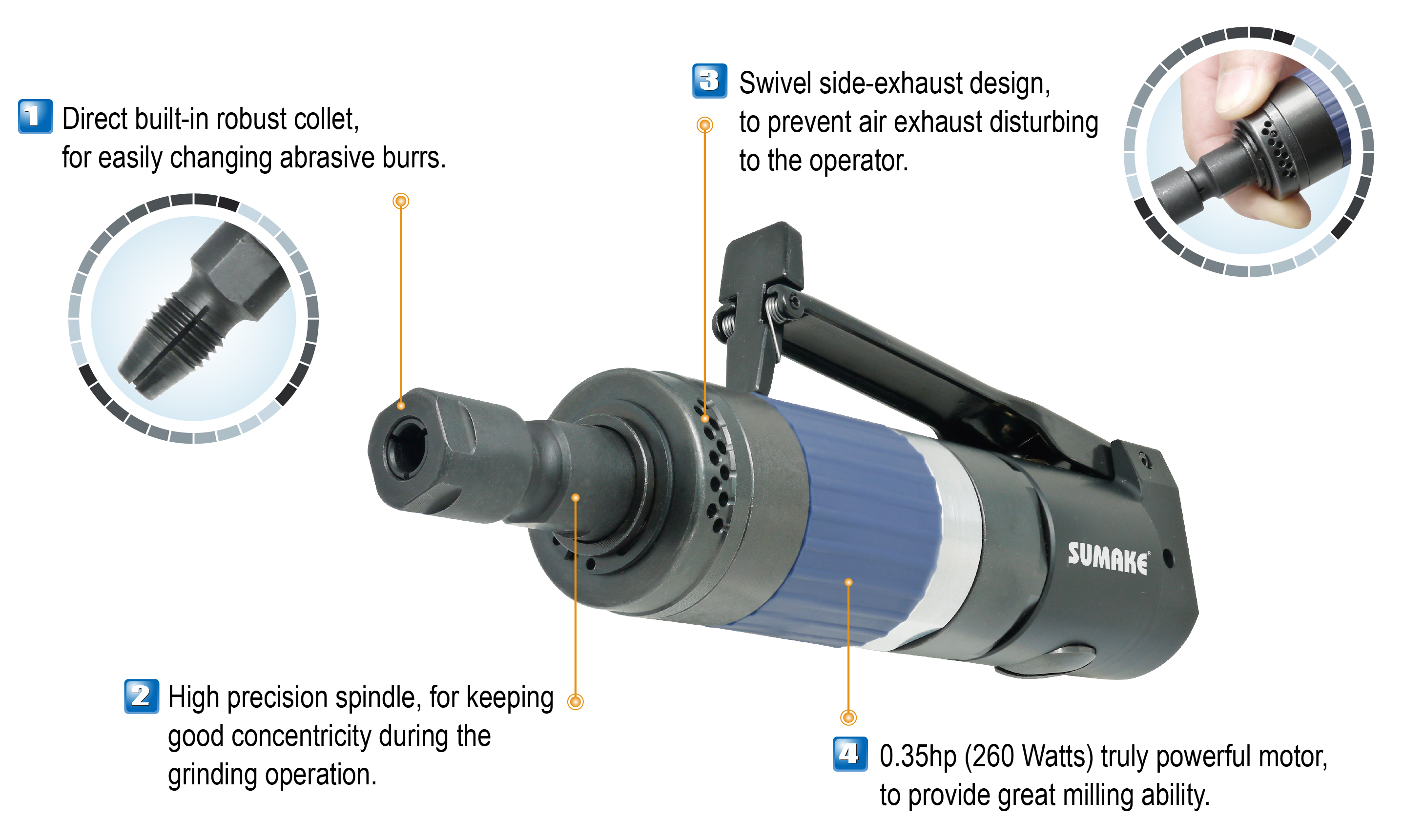 New Product-Industrial Air Die Grinder and Air Angle Grinder